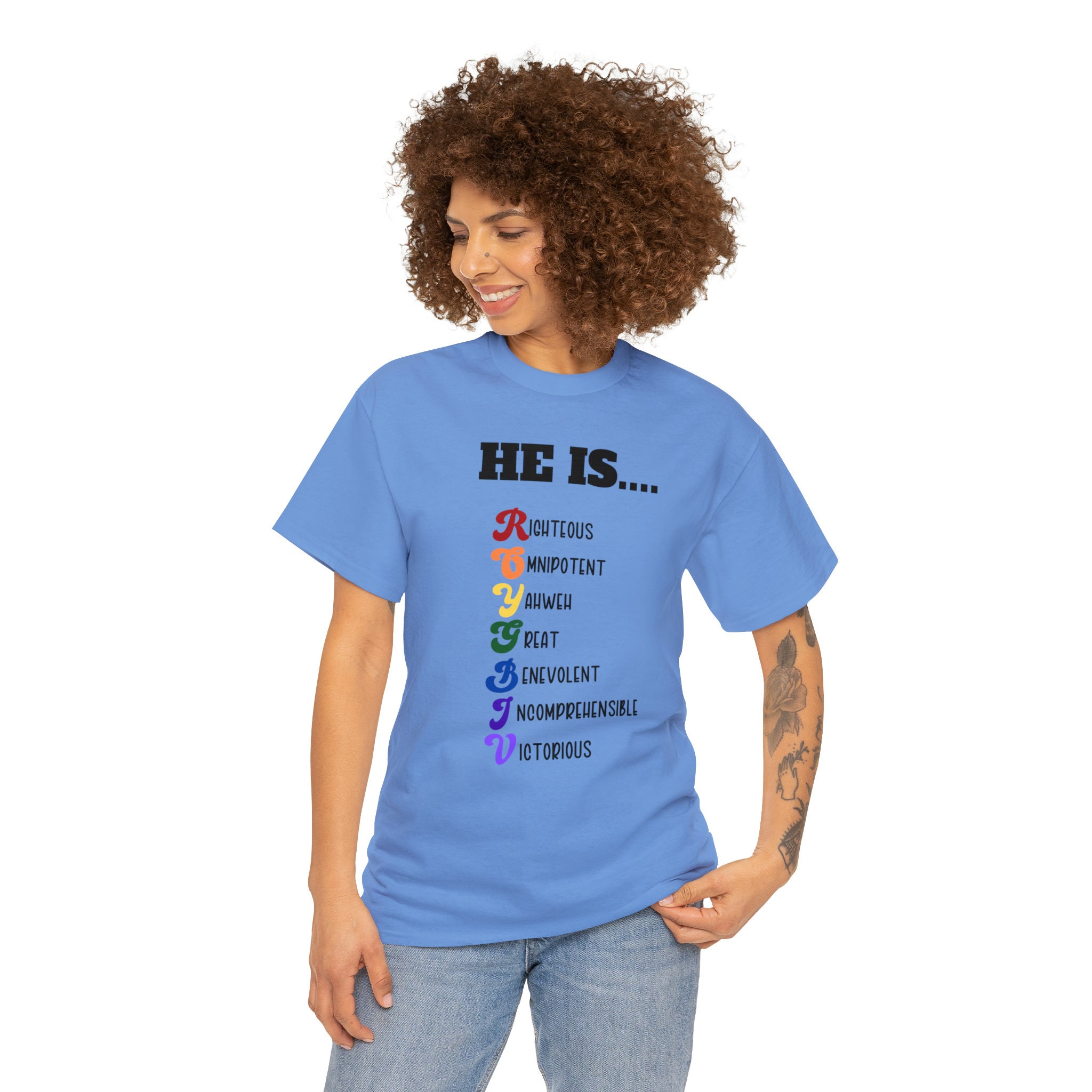 Christian Rainbow ROYGBIV Acronym Tshirt Take Back the - Etsy