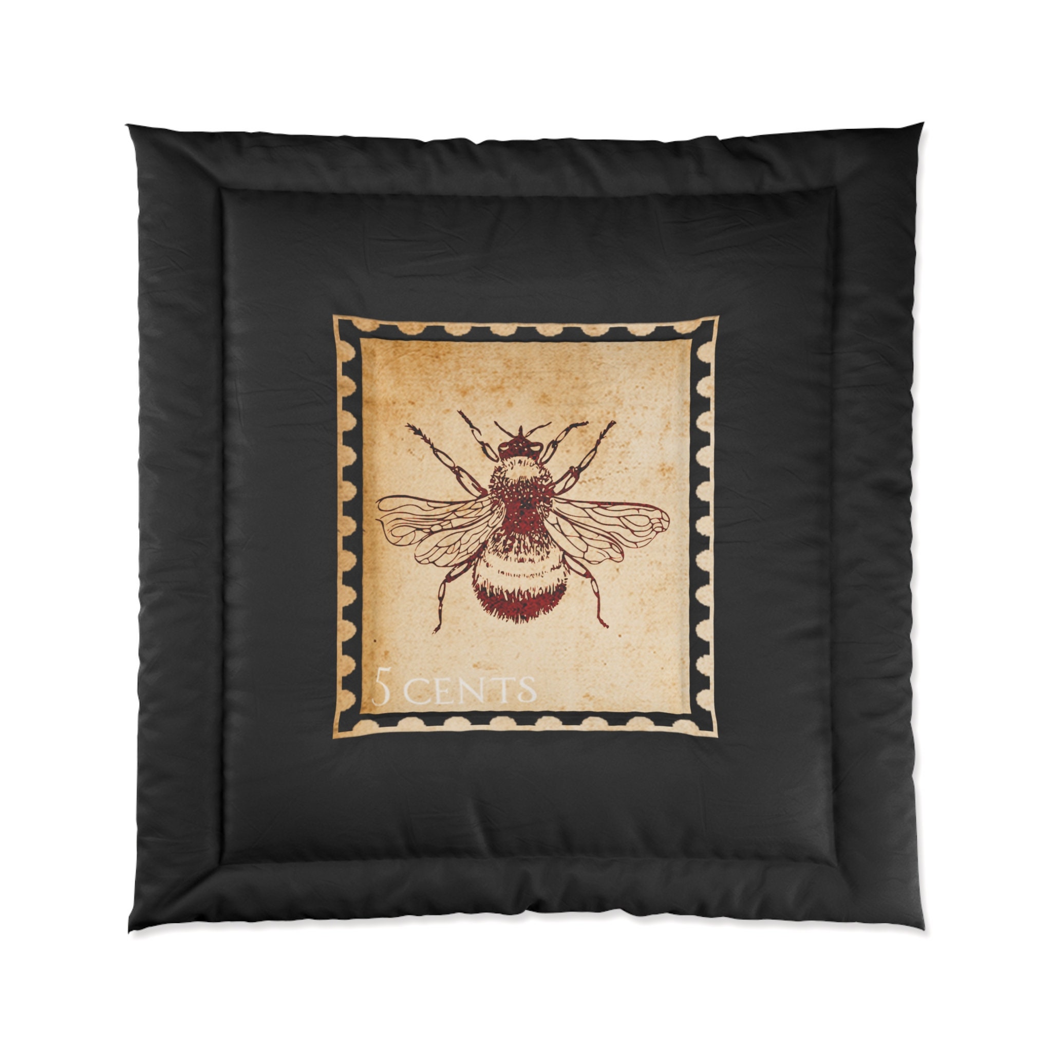 Vintage Honey Bee Farmhouse Comforter, Bumble Bee Decor, Honey Bee ...