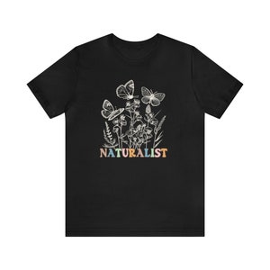 Wildflower Naturalist Holistic T-shirt, Crunchy Shirt, Women's Floral ...
