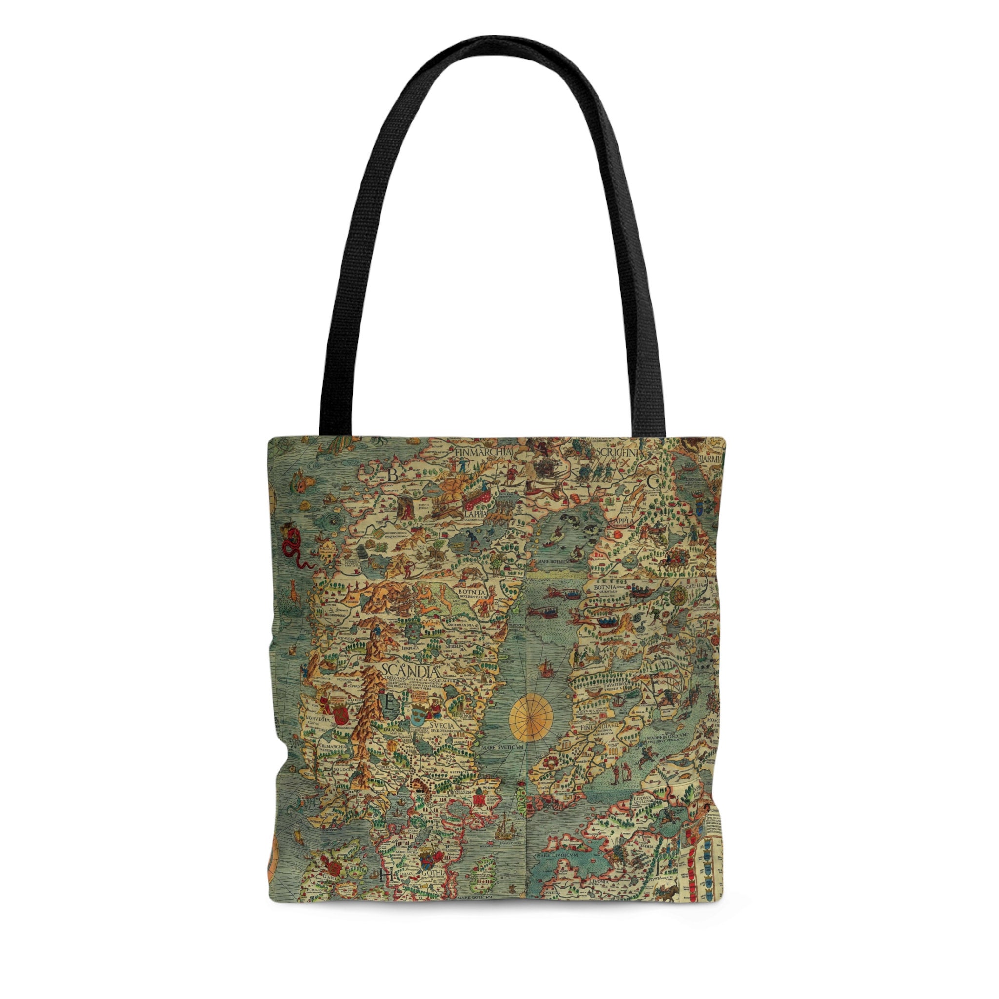 Old World Map Tote Bag, Finland Map, Gift for Geography Teacher ...