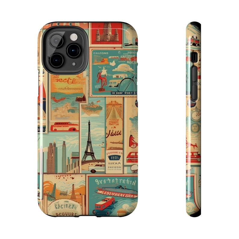 Retro 1950's iPhone Case, Mid Century Style iPhone Case, Eiffel Tower ...