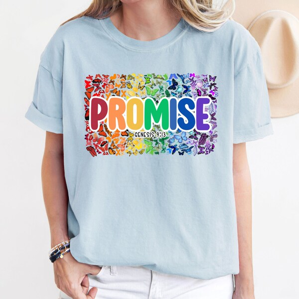God Promise Rainbow T Shirt - Etsy