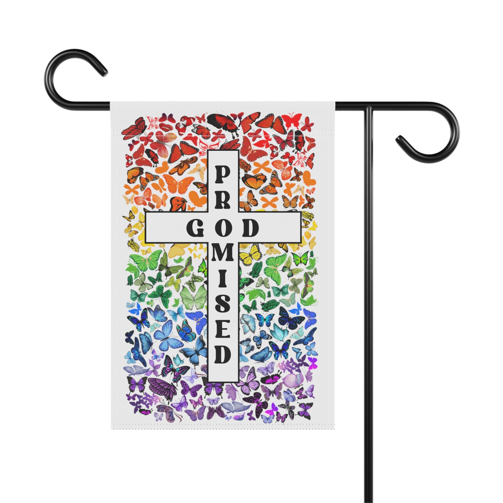 Christian Rainbow Butterfly Flag God's Promise Covenant - Etsy