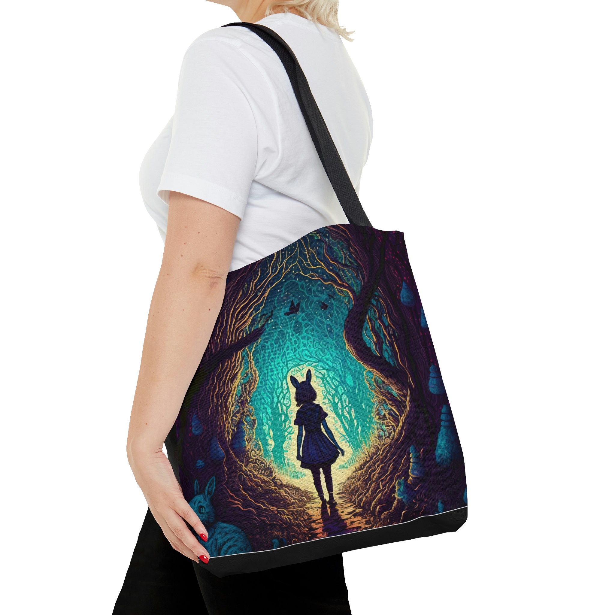 Alice in Wonderland Tote Bag Gothic Alice in Wonderland Bag - Etsy