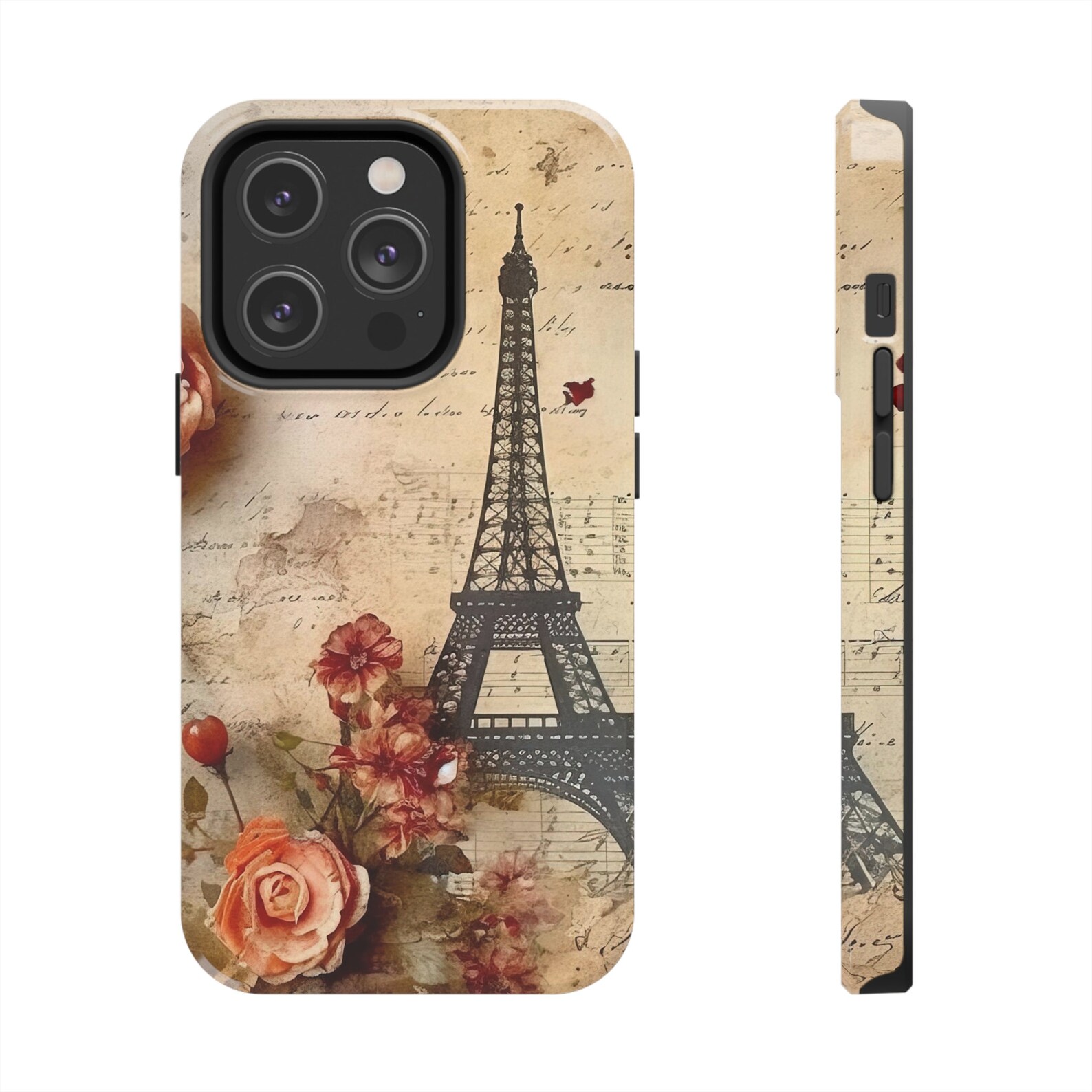 Vintage Eiffel Tower French iPhone Case, Shabby Chic Phone Case, Paris ...