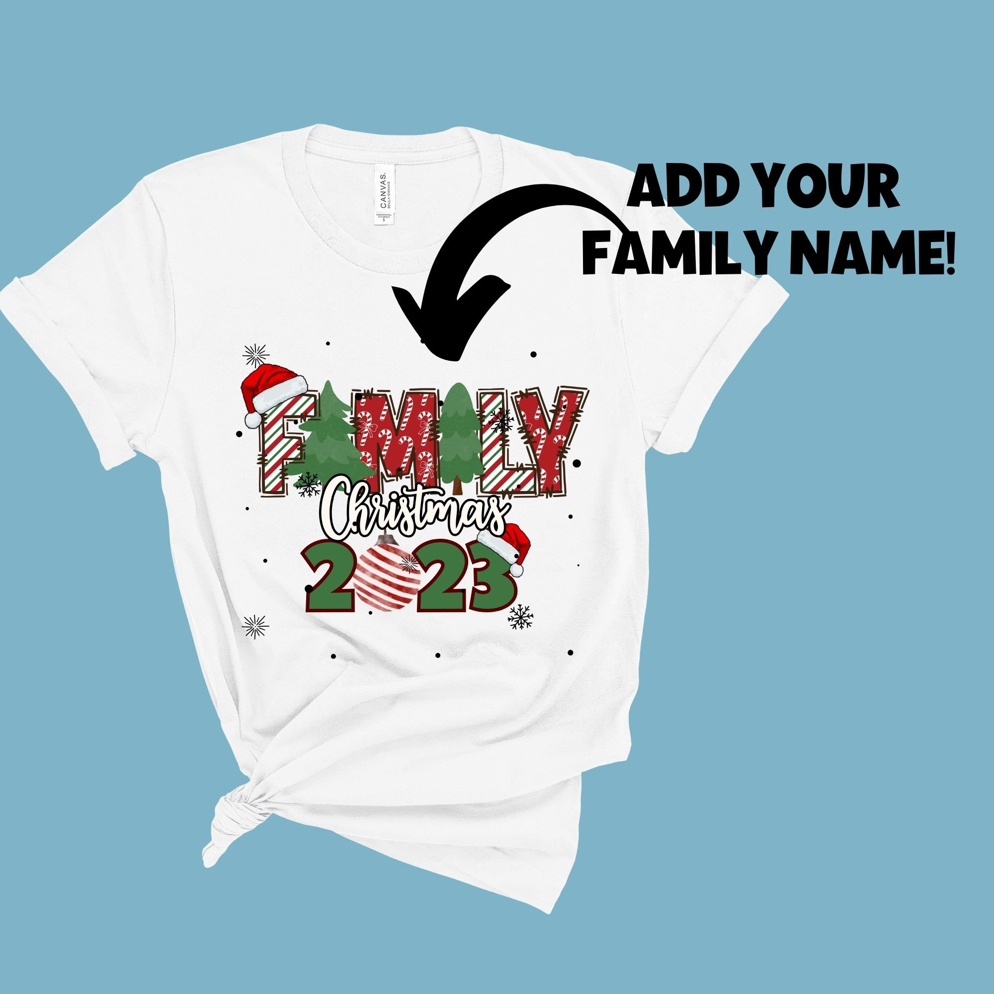 Personalized Family Christmas Shirts, Matching Christmas Tshirts ...