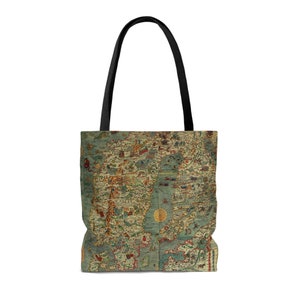 Old World Map Tote Bag, Finland Map, Gift for Geography Teacher ...