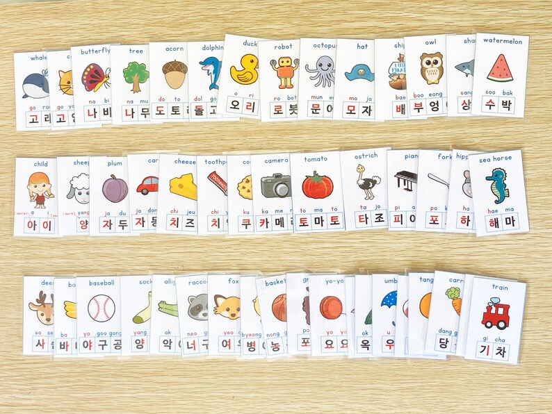 Korean Alphabet Printable: basic 14 Consonants and 10 Vowels Practice ...
