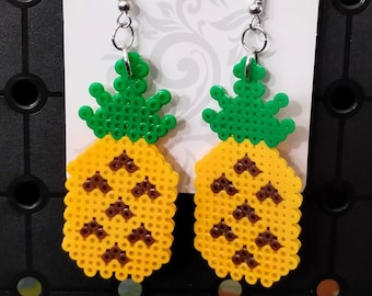 Happy Watermelon Earrings / Perler Beads / Hama Beads / Fuse Beds ...