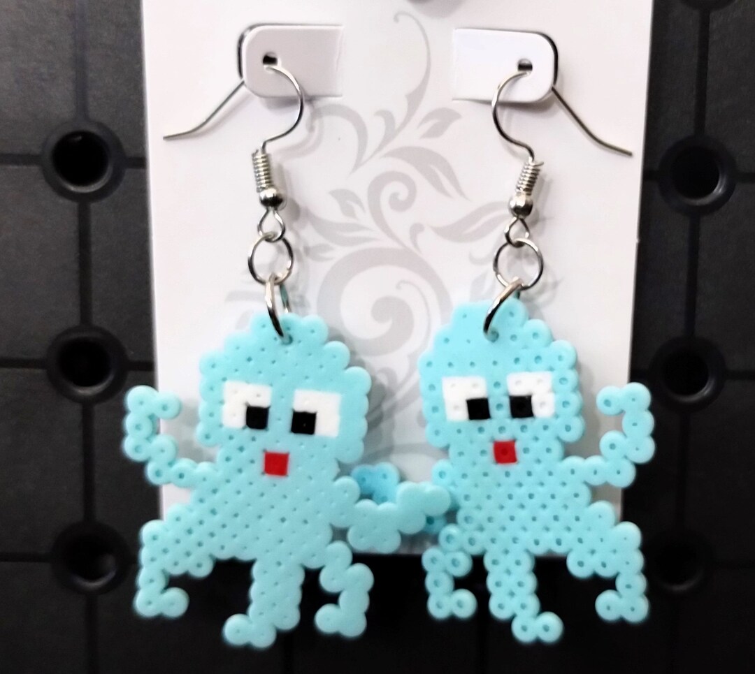 Octopus Light Blue / Perler Beads / Hama Beads / Fuse Beds . - Etsy