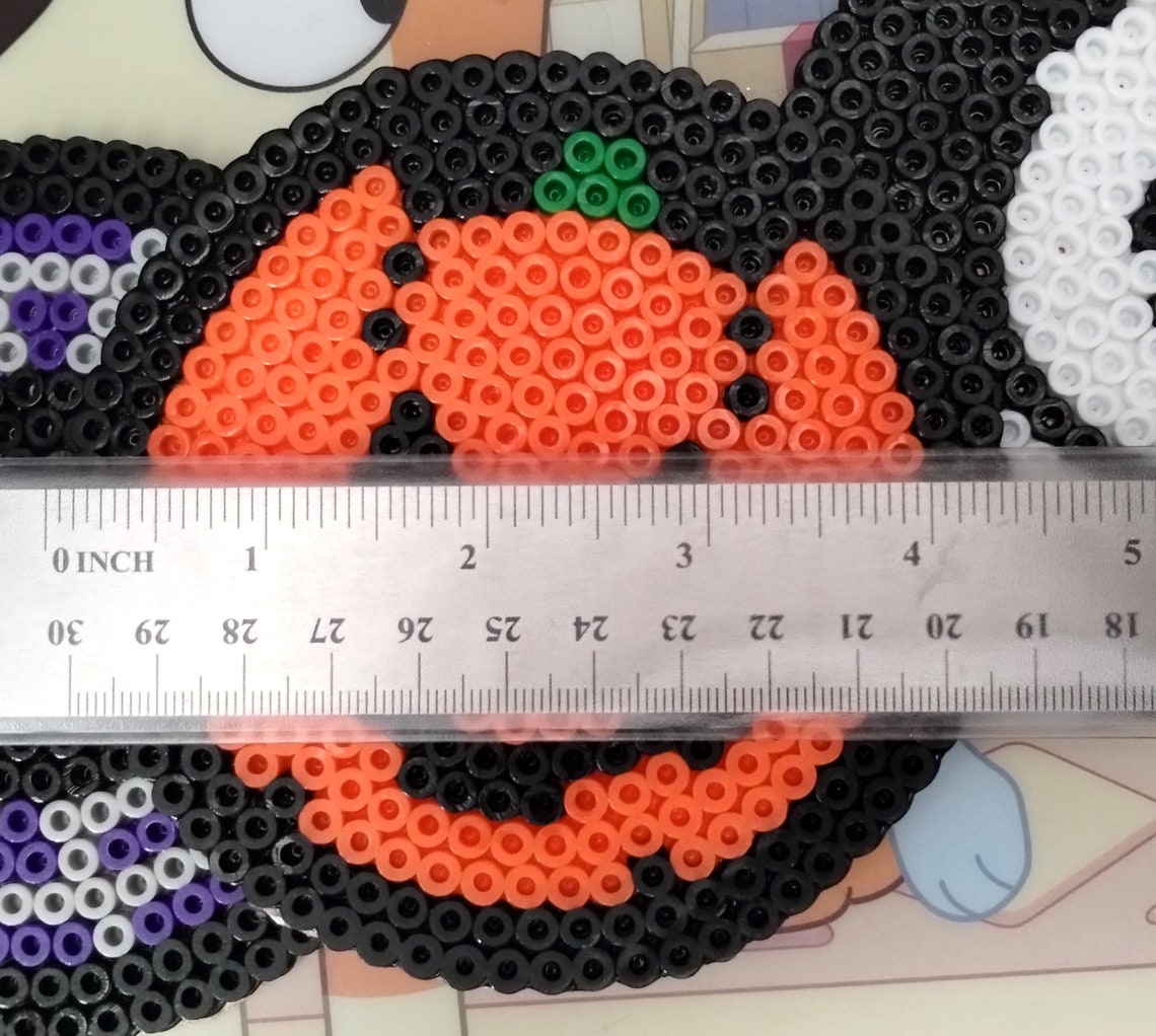 A Ghost! Coaster, Spider and Pumpkin, Halloween Coasters / Perler Bead ...