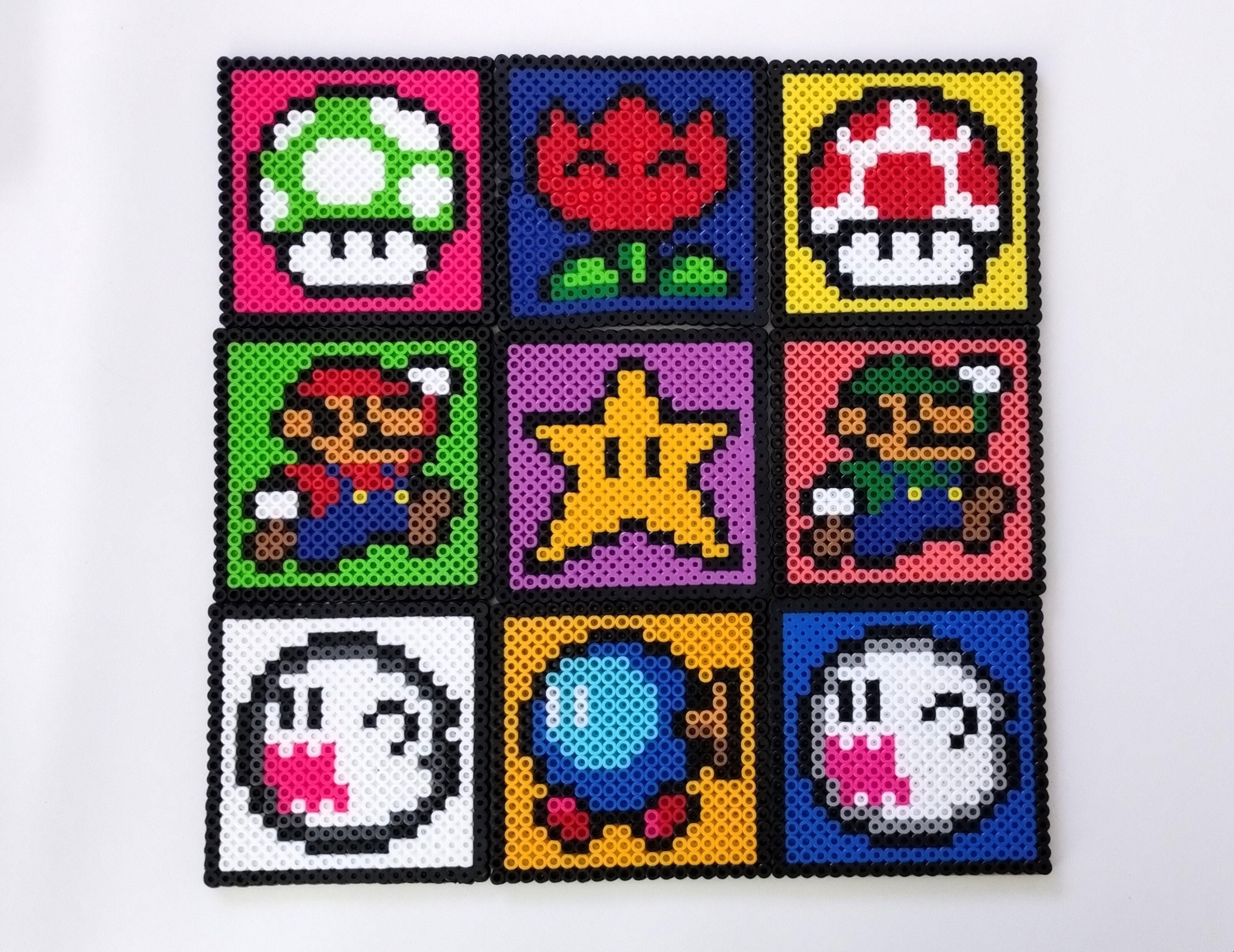Mario Perler Coaster My Perler Stuffs · A Pegboard Bead Pendant