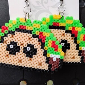 Tacos Earrings / Perler Beads / Hama Beads / Fuse Beds . Hand Made - Etsy