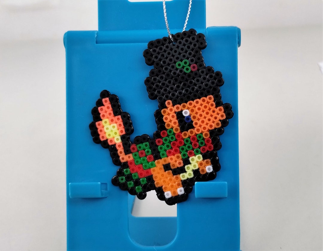 Charmander Christmas Tree Ornament, Purse or Back Pack Charm / Perler ...