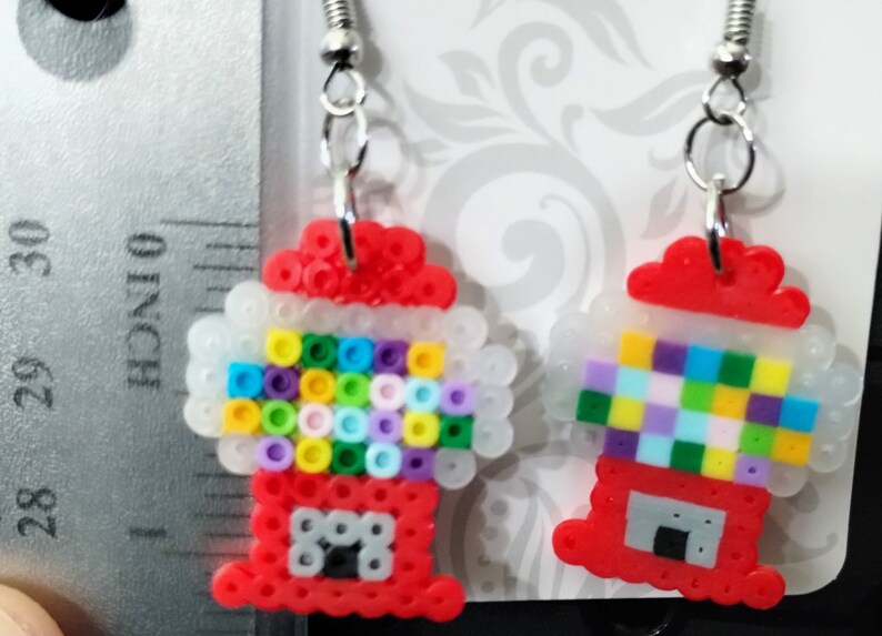Gumball Machine / Perler Beads / Hama Beads / Fuse Beds . Hand Made # ...