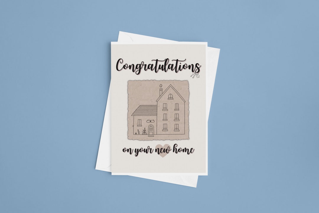 Congratulations on Your New Home - Etsy