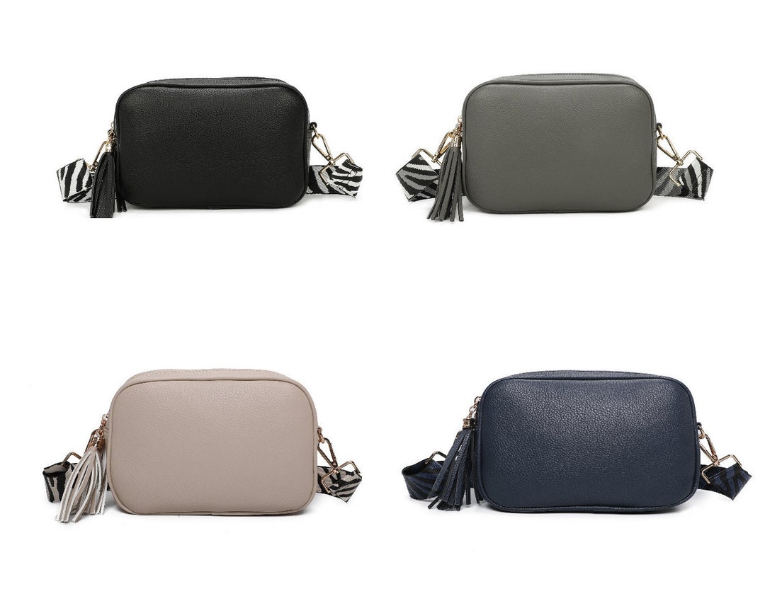 Double Zip Crossbody Bag, Various Colours, Camera Bag, Shoulder Bag ...