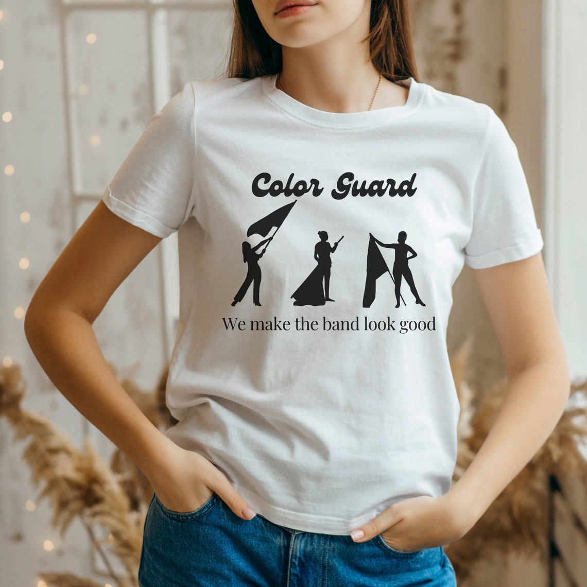 Color Guard SVG, Flag Corps Svg, Color Guard Vector for Silhouette ...