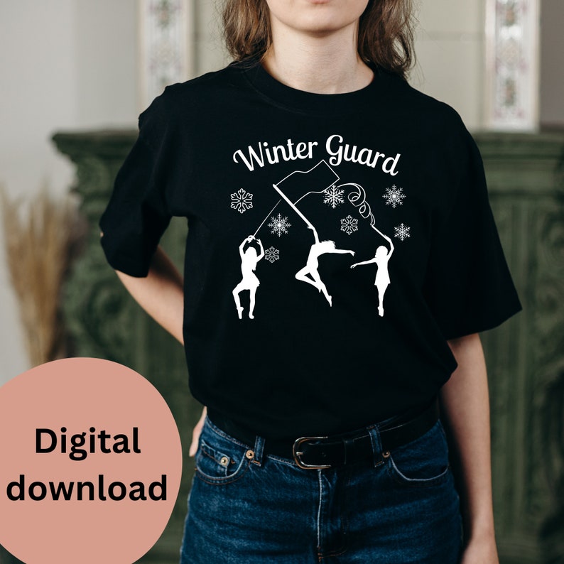 Color Guard Winter Guard Digital Download SVG PNG Color Guard Gift ...