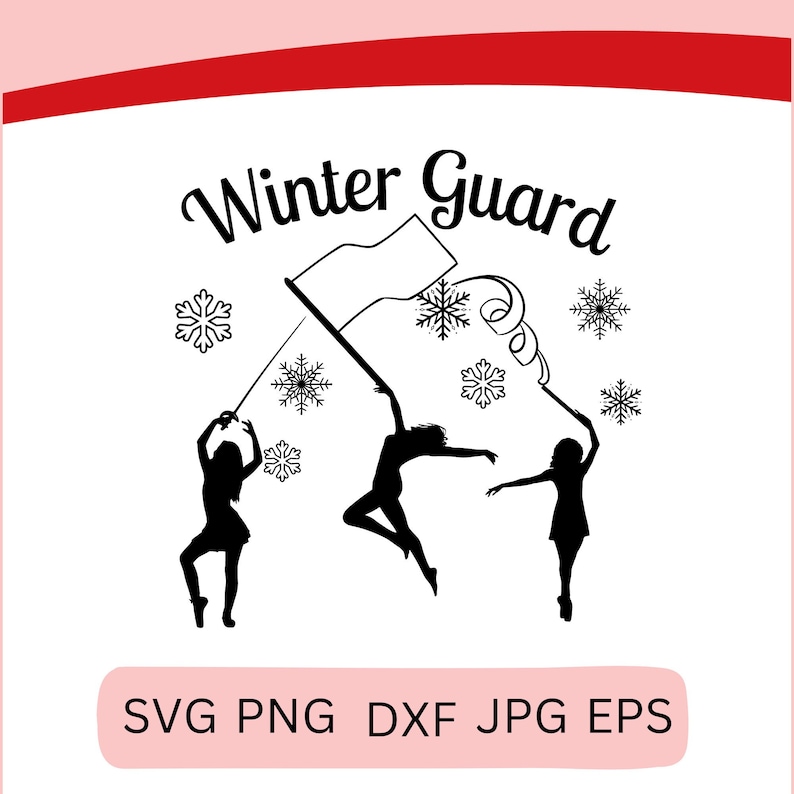 Color Guard Winter Guard Digital Download SVG PNG Color Guard Gift ...