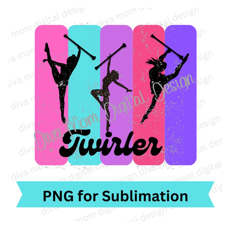 Baton Twirler PNG for Sublimation Design, Twirler Shirt Design ...