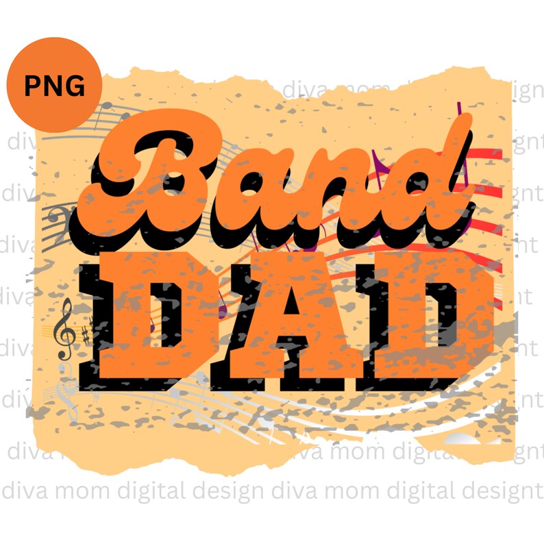 Band Dad PNG File for Sublimation, Marching Band Parent Sublimation ...