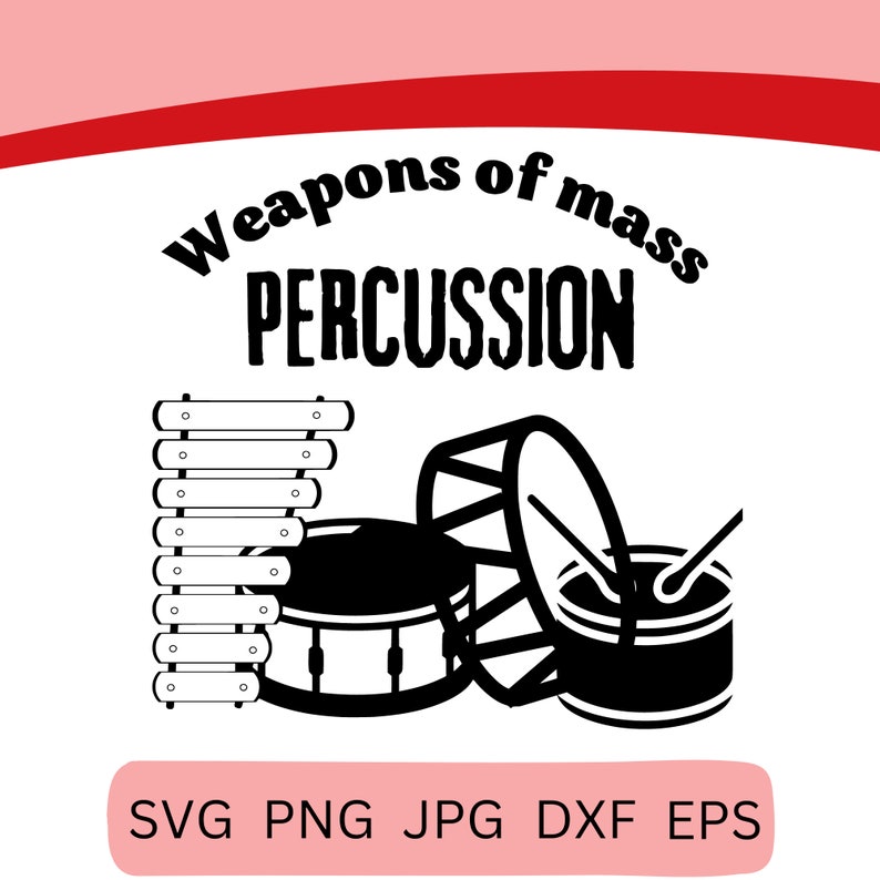 Percussion Drummer SVG PNG File for Sublimation and Cutting Machines ...