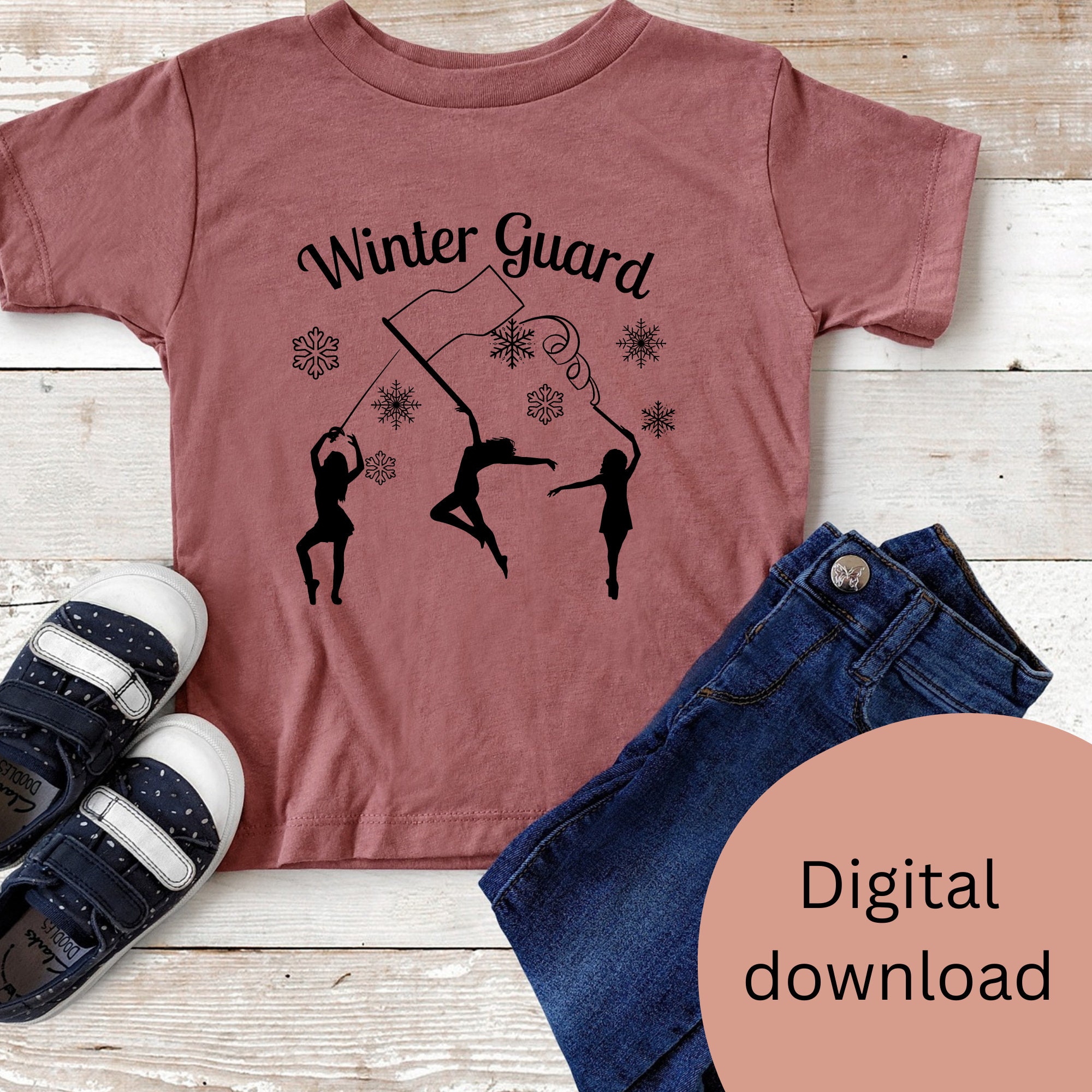 Color Guard Winter Guard Digital Download SVG PNG Color Guard Gift ...