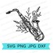Saxophone SVG Cut File for Cricut and Silhouette, Sax Player Gift ...