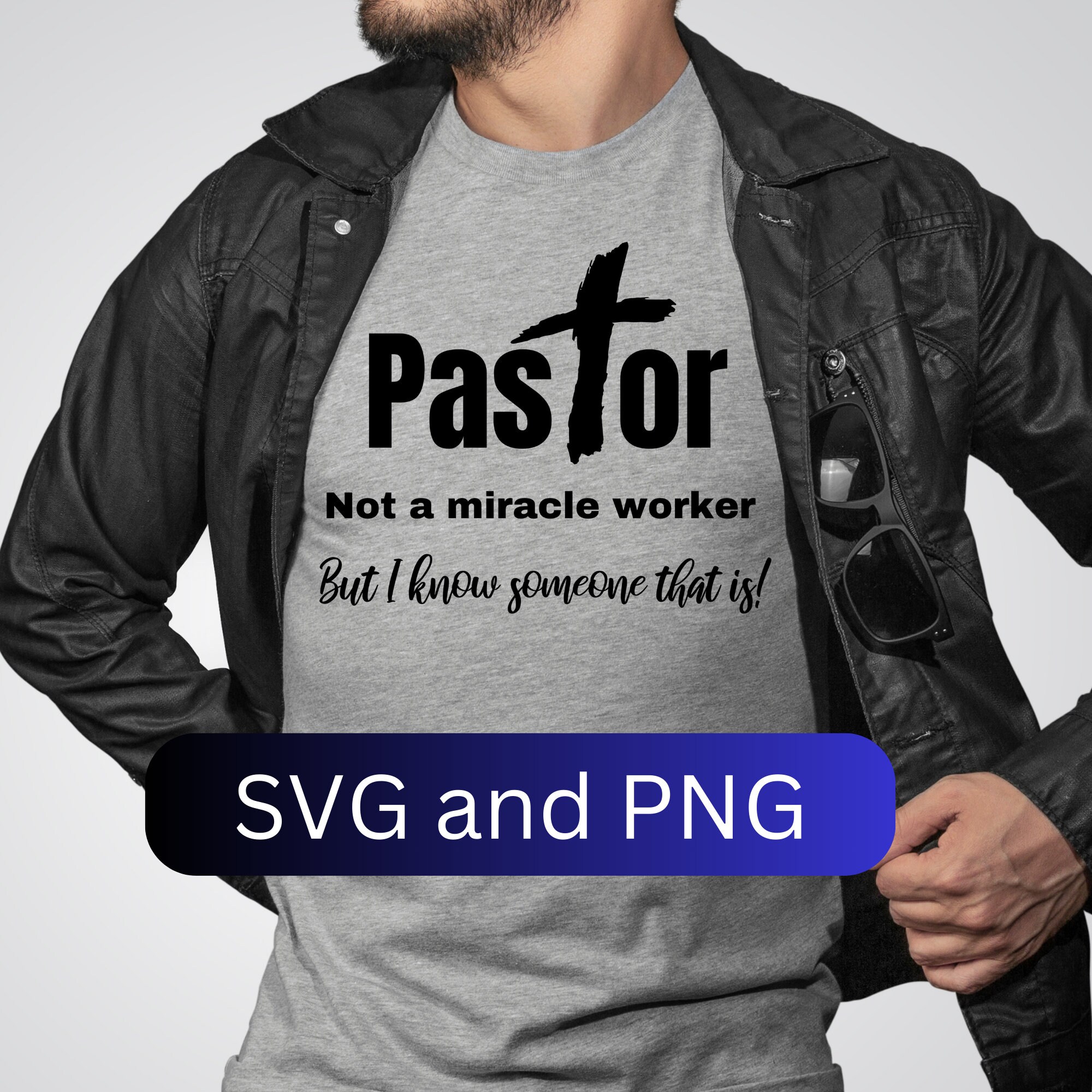 Pastor Design for Shirts Hats or Mugs, Pastor SVG PNG, Pastor ...