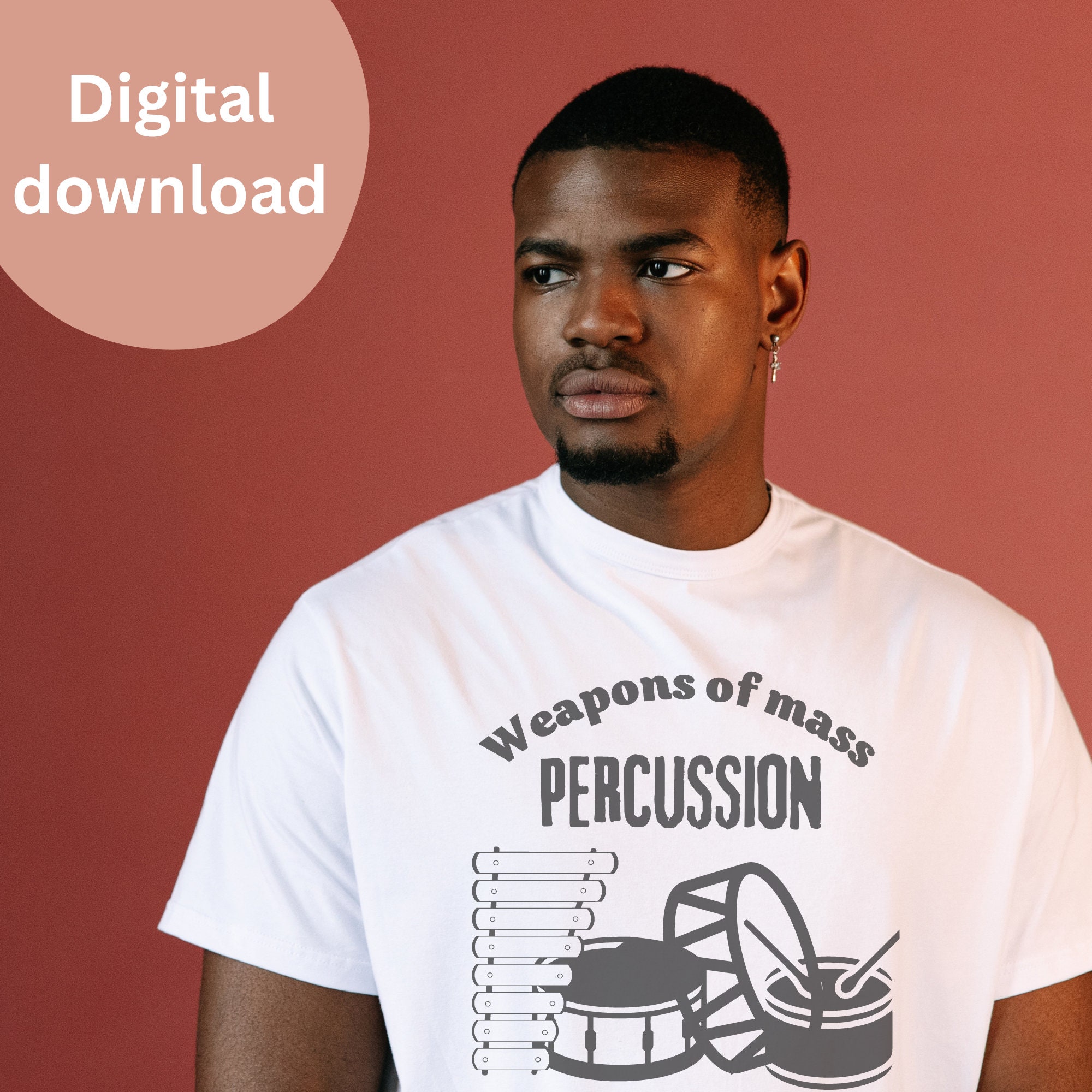 Percussion Drummer SVG PNG File for Sublimation and Cutting Machines ...