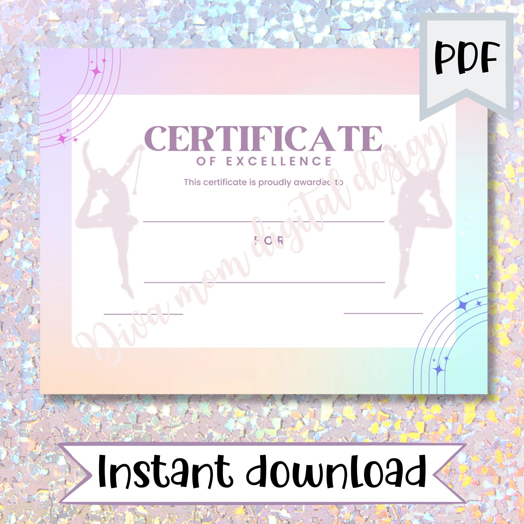 Baton Twirling Certificate of Excellence | Baton Twirling Printable ...