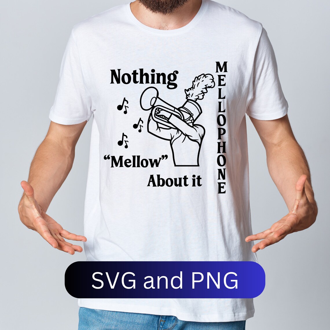 Mellophone SVG and Png, Marching Band Png and SVG, Brass Player ...