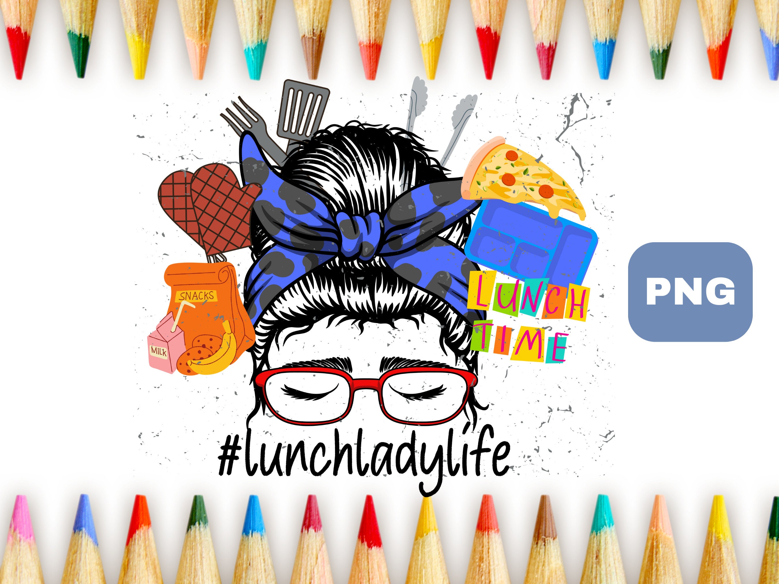 Lunch Lady PNG | Cafeteria Worker Png | Back to School | School ...