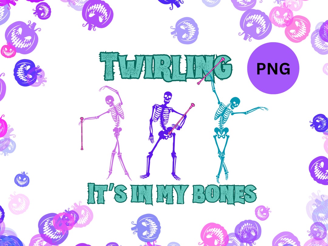 Baton Twirler Png | Dancing Skeletons Png | Spooky Png | Halloween Png ...