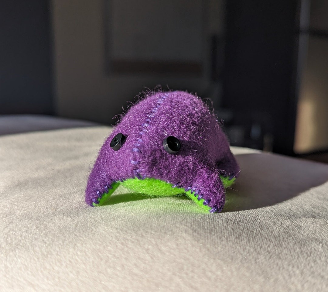Purple/neon Green Frog - Etsy