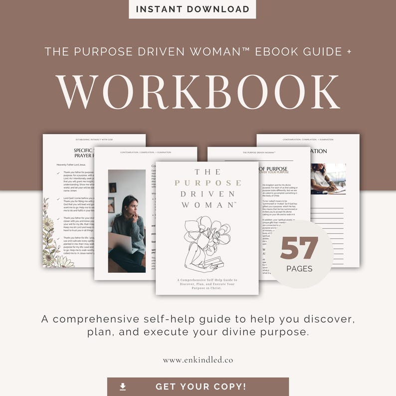 Find Your Purpose | the Purpose Driven Woman™ Ebook Guide + Workbook | Discover Your Life ...