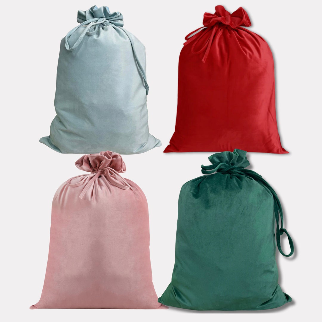 Blank Santa Sack, Large Luxury Velvet Santa Sack, Christmas Bag - Etsy