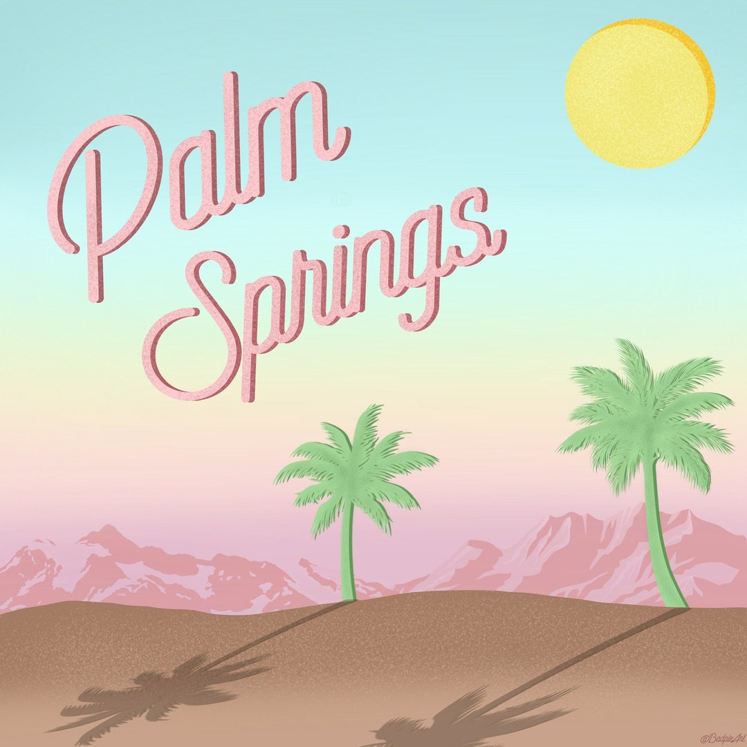 Palm Springs Graphic Digital File - Etsy