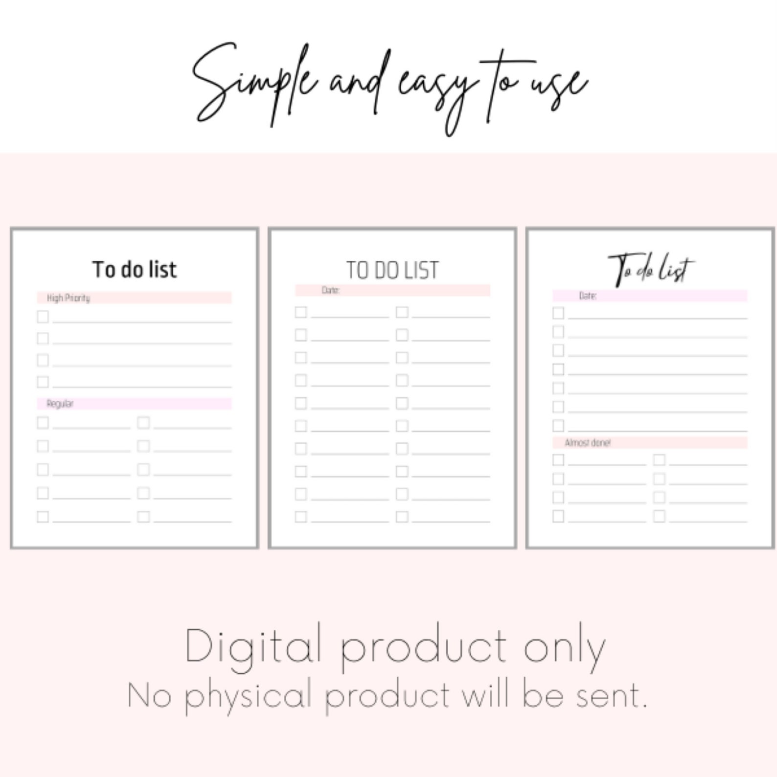 Printable To-do List Bundle - Etsy