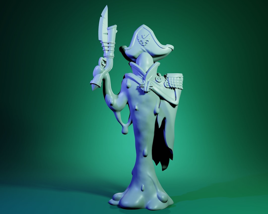 Captain Plaz, Plasmoid Pirate 32 Mm Resin Miniature Twin Goddess ...