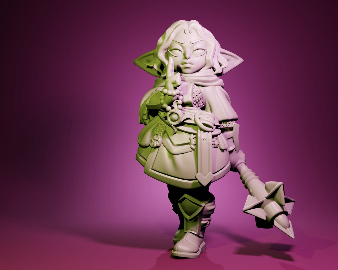 Holly, Goblin Cleric | 32 Mm or 75 Mm Resin Miniature | Twin Goddess ...