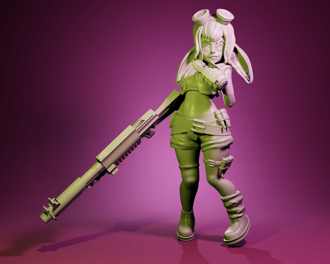 Lara Larue, Goblin Gunner | 32 Mm Resin Miniature | Lavender Devilry - Etsy
