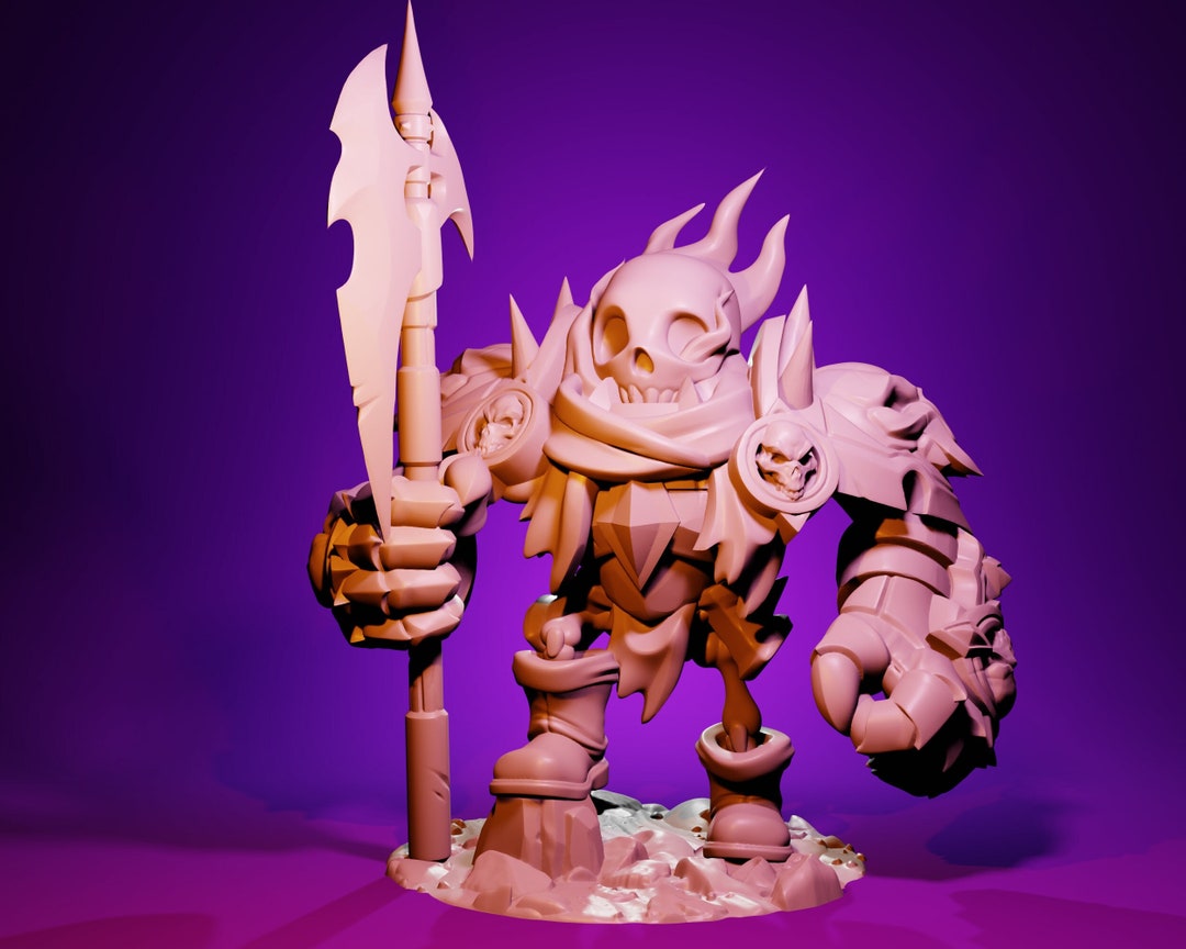 Gary, Lvl. 99 Skeleton Death Knight | 32 Mm or 75 Mm Resin Miniature ...