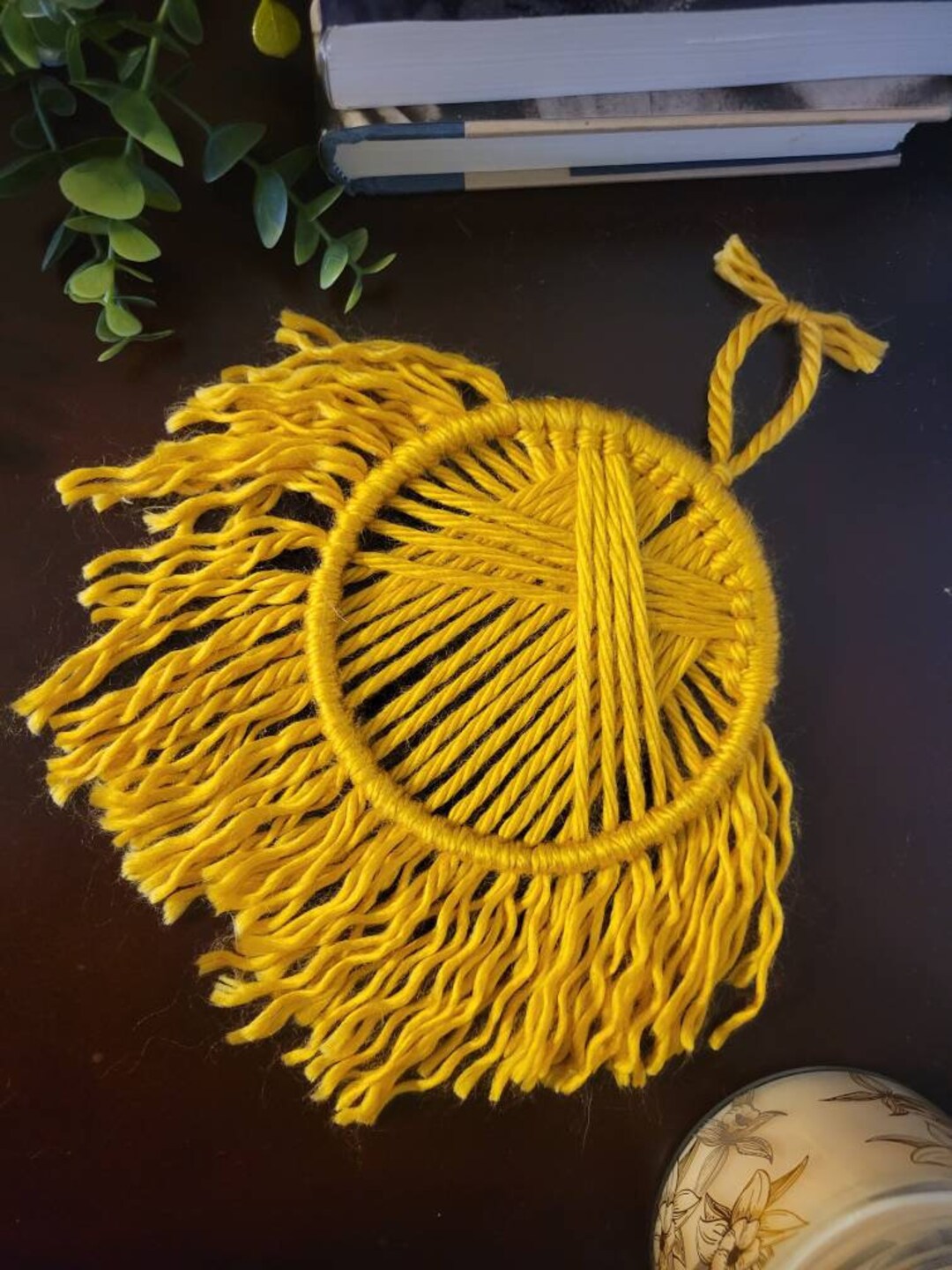 Ochre Sun- Macrame Wall Hanging - Etsy