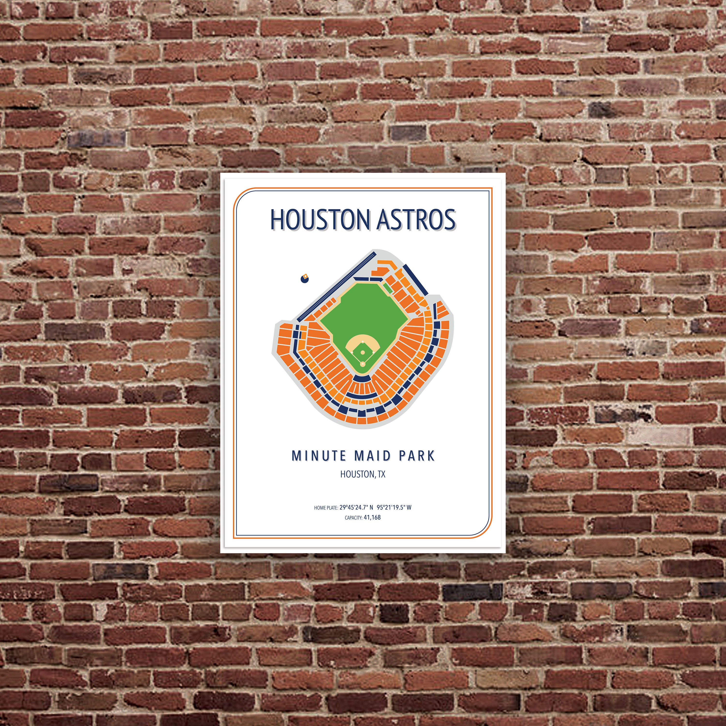 Houston Astros, Minute Maid Park, Stadium Seating Map, Download & Print ...