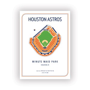 Houston Astros, Minute Maid Park, Stadium Seating Map, Download & Print ...