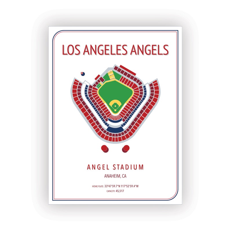Los Angeles Angels, Angel Stadium, Stadium Seating Map, Download ...