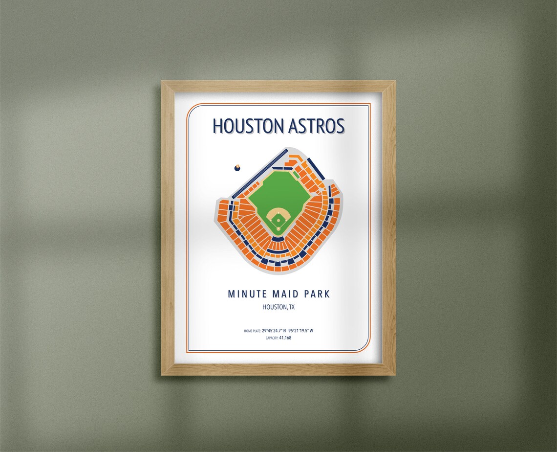 Houston Astros, Minute Maid Park, Stadium Seating Map, Download & Print ...