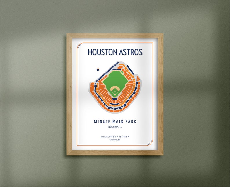 Houston Astros, Minute Maid Park, Stadium Seating Map, Download & Print ...